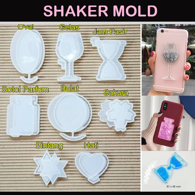 Jual Mold Resin Botol Parfum/Gelas/Jam Pasir/Hourglass/Kotak/Bulat ...
