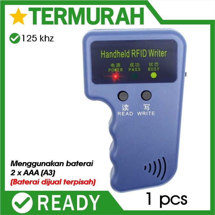Jual 125KHz Handheld RFID iD Card Copier Reader Writer Program ...