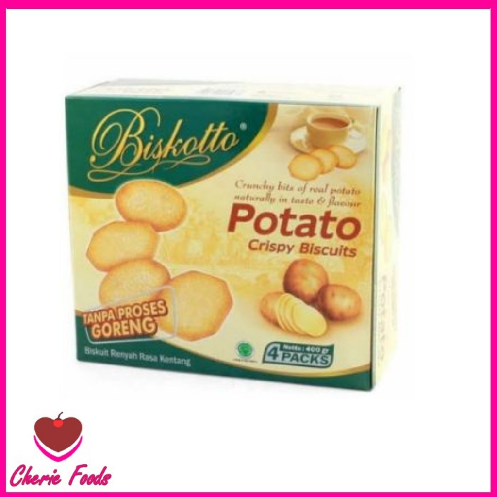 Jual Biskotto Potato Crispy Biscuits/ Cemilan Biskuit Serbaguna ...