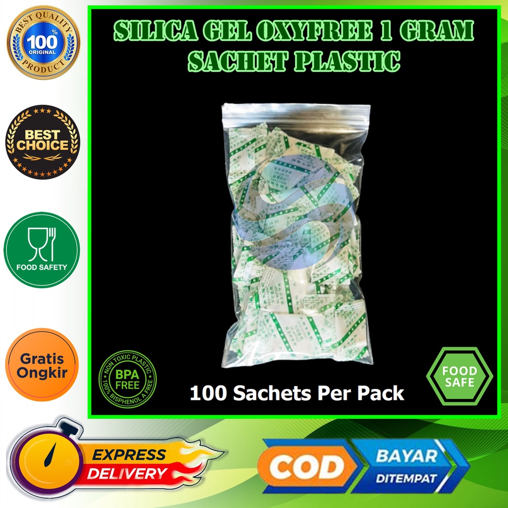 Jual Silica Gel Oxyfree 1gr | 100 Sachet Plastik Untuk Makanan ...