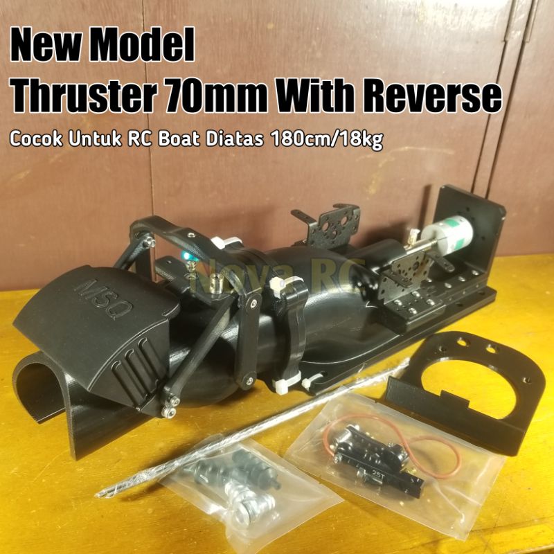 Jual Turbo jet MSQ water thruster 70mm With reverse for rc boat 180cm ...