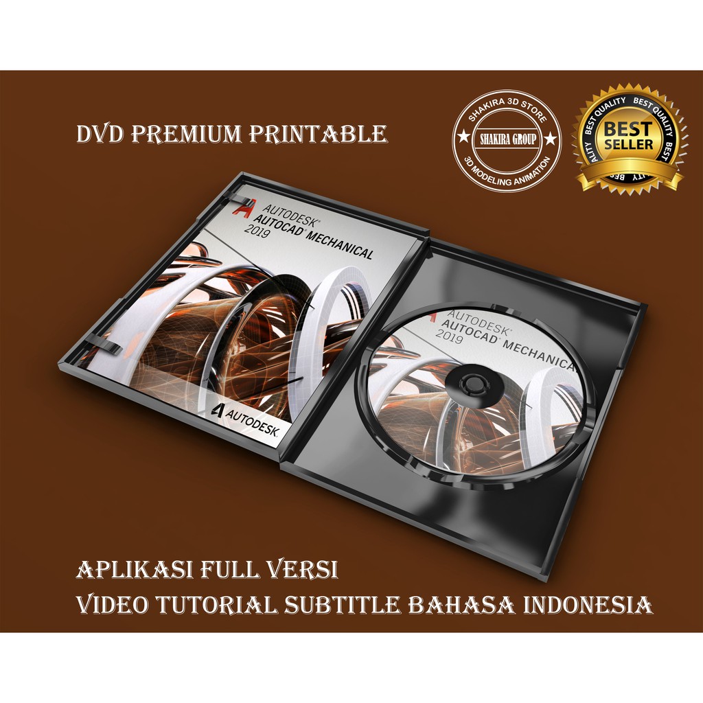 Jual DVD AutoCAD Mechanical 2019 plus Tutorial sampai Mahir SUBTITLE ...