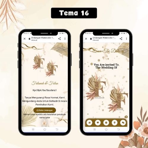 Jual T16-20 Undangan website kekinian, Undangan Digital Pernikahan ...