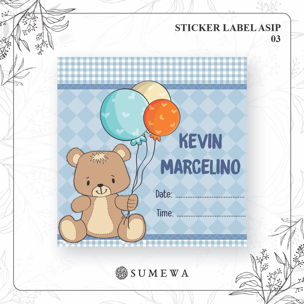 Jual Label Botol ASI / Sticker Botol ASI / Sticker Label ASI - 03 ...