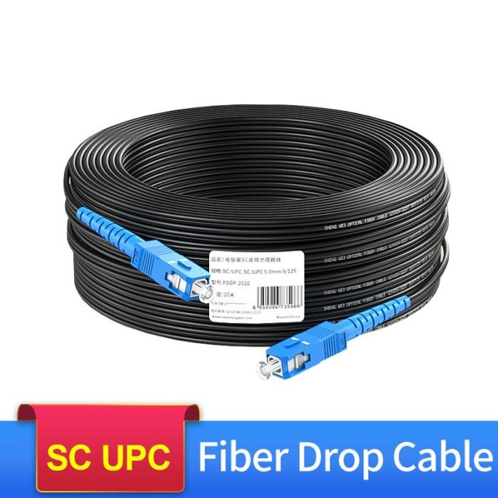 Jual Power Meter Cable Fiber Optic 120M+Sling Upc/Sc To Sc /Drop Cable ...