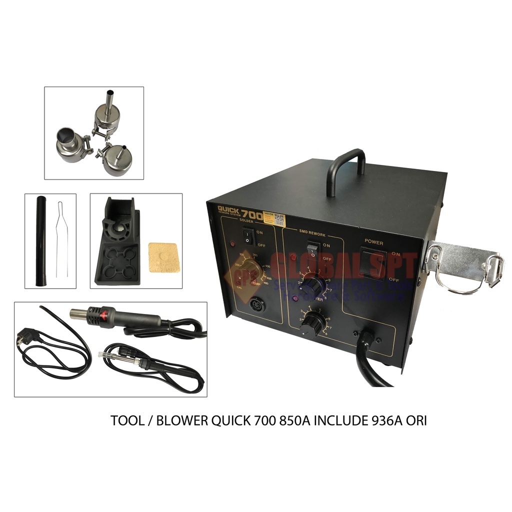 Jual TOOLS / TOOL BLOWER QUICK 700 850A INCLUDE 936A ORI | Shopee Indonesia