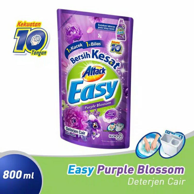 Jual Attack Easy Detergent Cair 750 ml | Shopee Indonesia