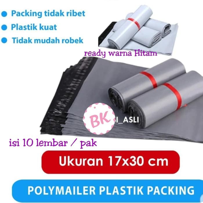 Jual isi 10 lembar - polymailer plastik packing online kantong amplop ...