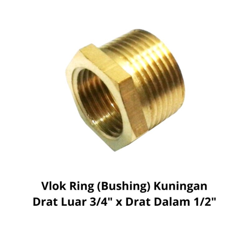 Jual vlok ring 3/4×1/2 neple sambungan drat drat luar drat dalam ...
