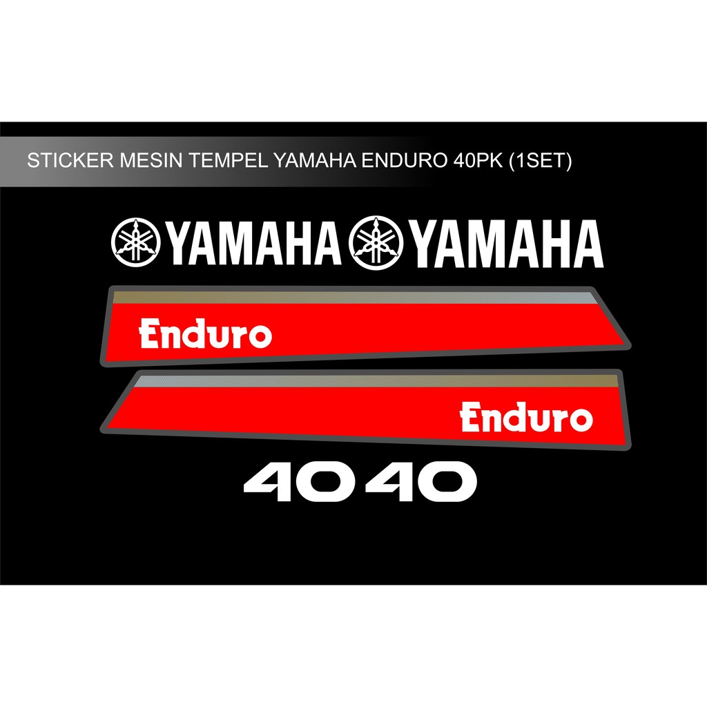 Jual COD STICKER STIKER MESIN TEMPEL YAMAHA ENDURO 40 VARIASI BOY COVER ...