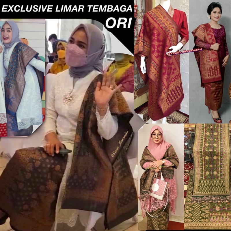 Jual EXCLUSIVE Songket Limar Antik Ori Tembaga /Ragam Warna Songket ...