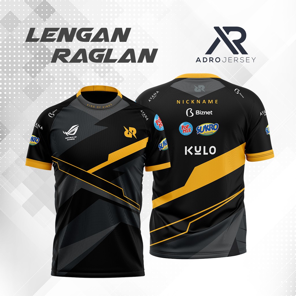 Jual JERSEY RRQ M2 2021 MOBILE LEGEND CUSTOM NICKNAME | Shopee Indonesia