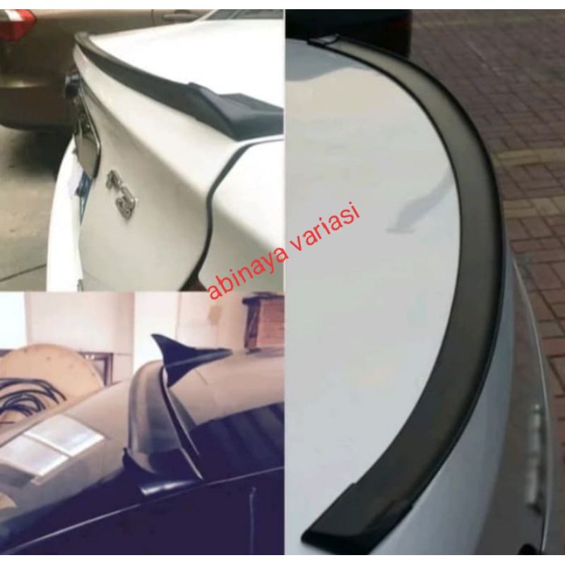 Jual Ducktail Lis/Spoiler/Trunk Mobil Triton Singgle Carbon Dan Hitam ...
