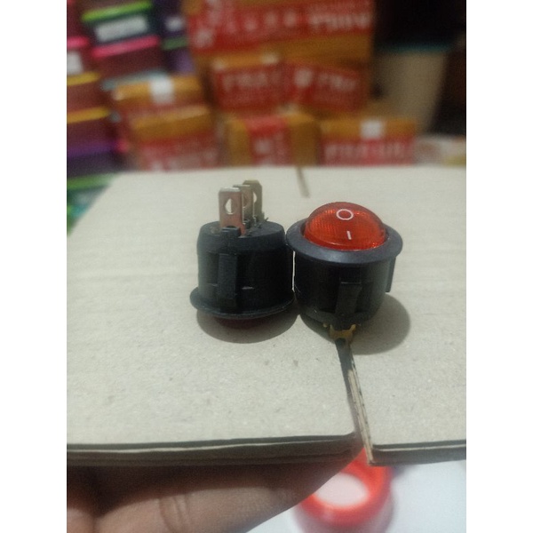Jual saklar lampu merah on / of 22mm 3 pin | Shopee Indonesia