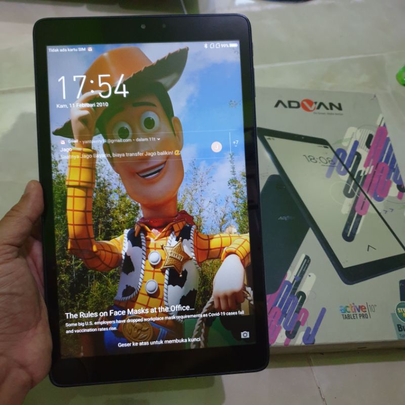 Jual Tab Advan Vandroid Active Tablet Pro i10 10inch 2/16 second ...