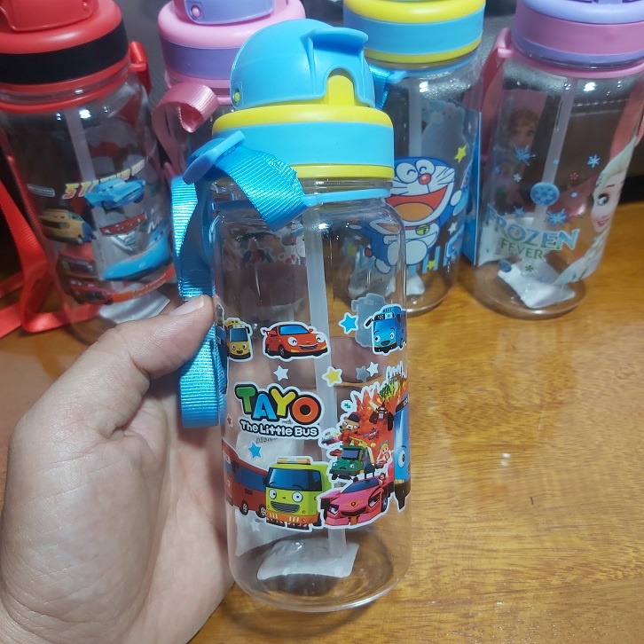 Jual Botol Minum Anak Tali Motif Karakter Kartun Lucu Imut Tali ...