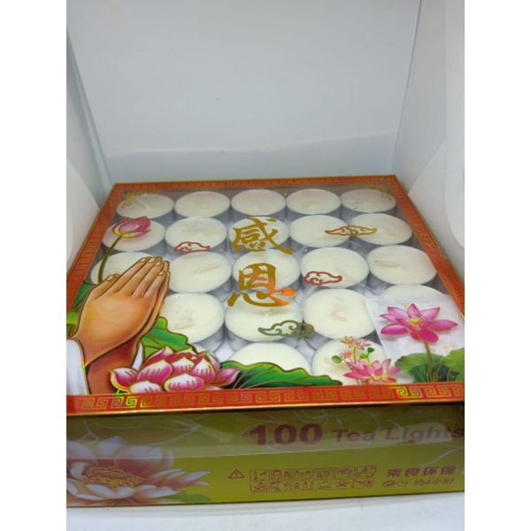 Jual Lilin bulat suyu putih 100 biji | Shopee Indonesia