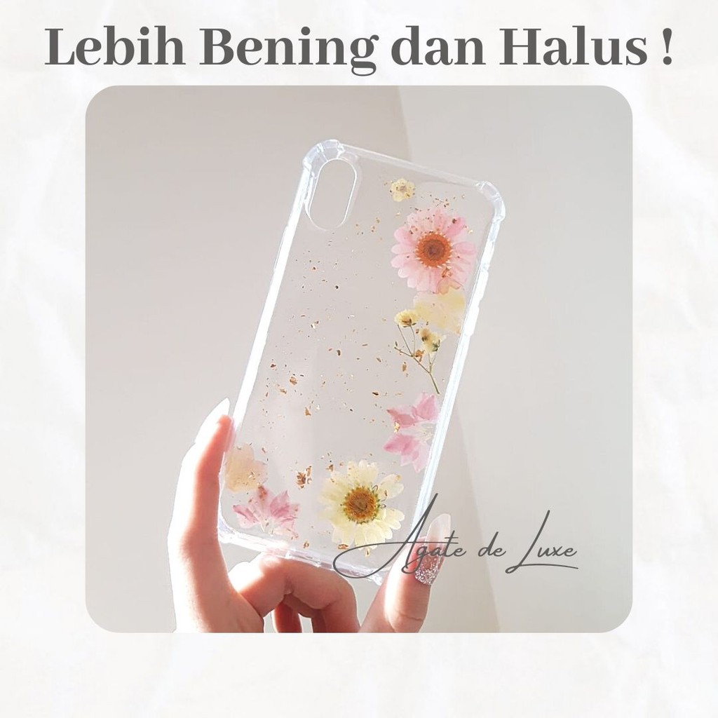 Jual CUSTOM Case Dried Flower [REAL PICT] CASING HP Bunga Pressed Asli ...