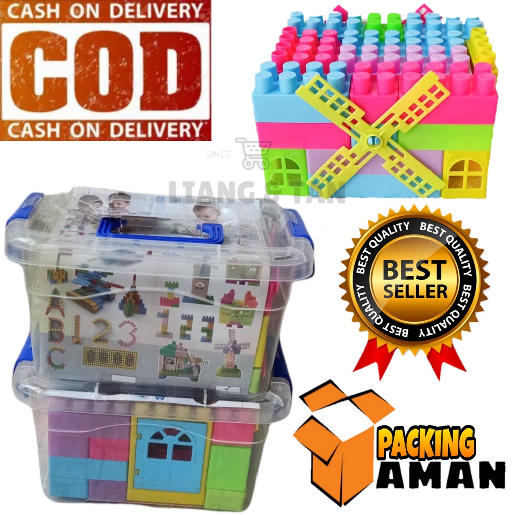 Jual ( BISA COD ) PROMO 36 PCS Mainan Edukasi Anak DIY Building Balok ... Jual ( BISA COD ) PROMO 36 PCS Mainan Edukasi Anak DIY Building Balok ...