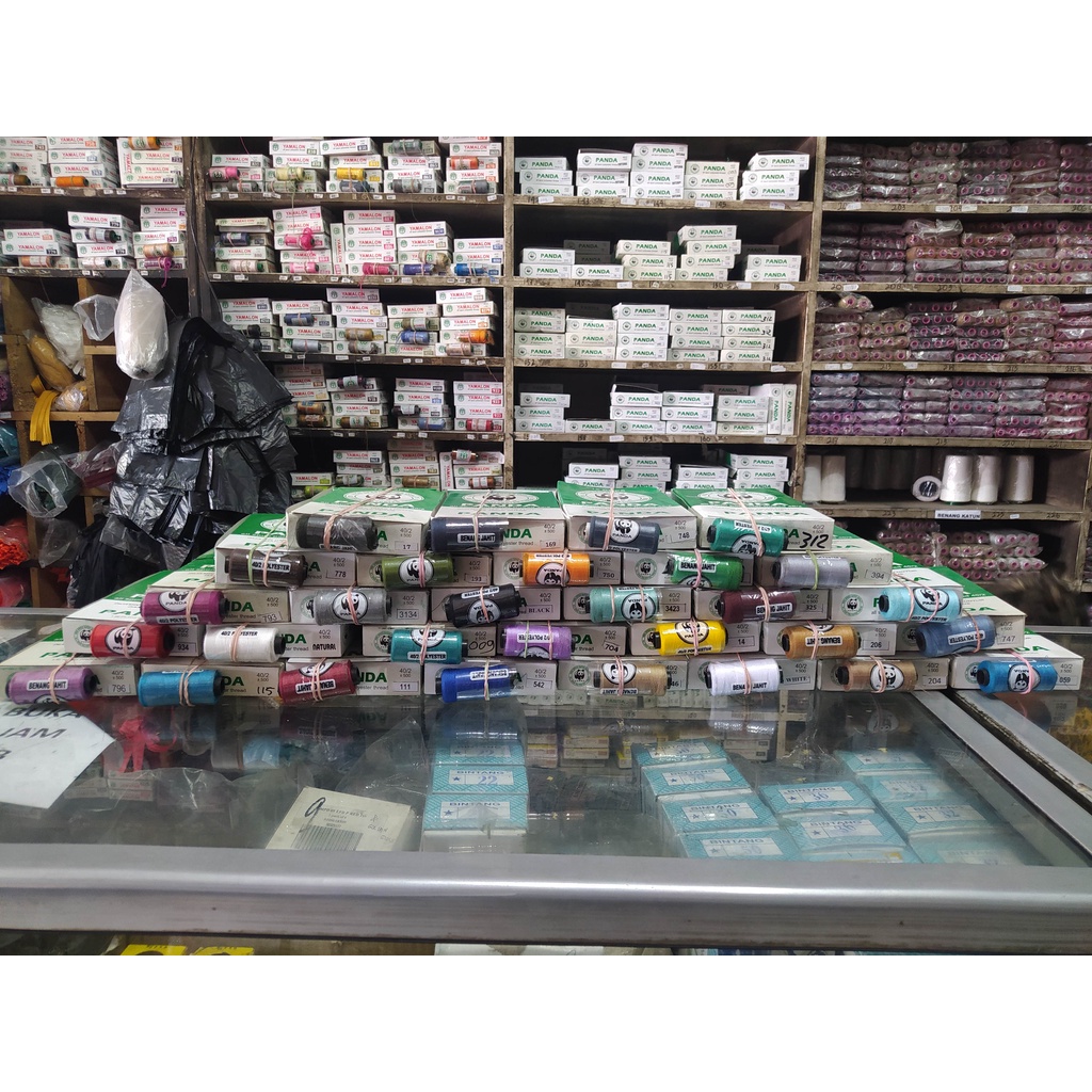 Jual Murah !! Benang Jahit PANDA 500 yard | Shopee Indonesia