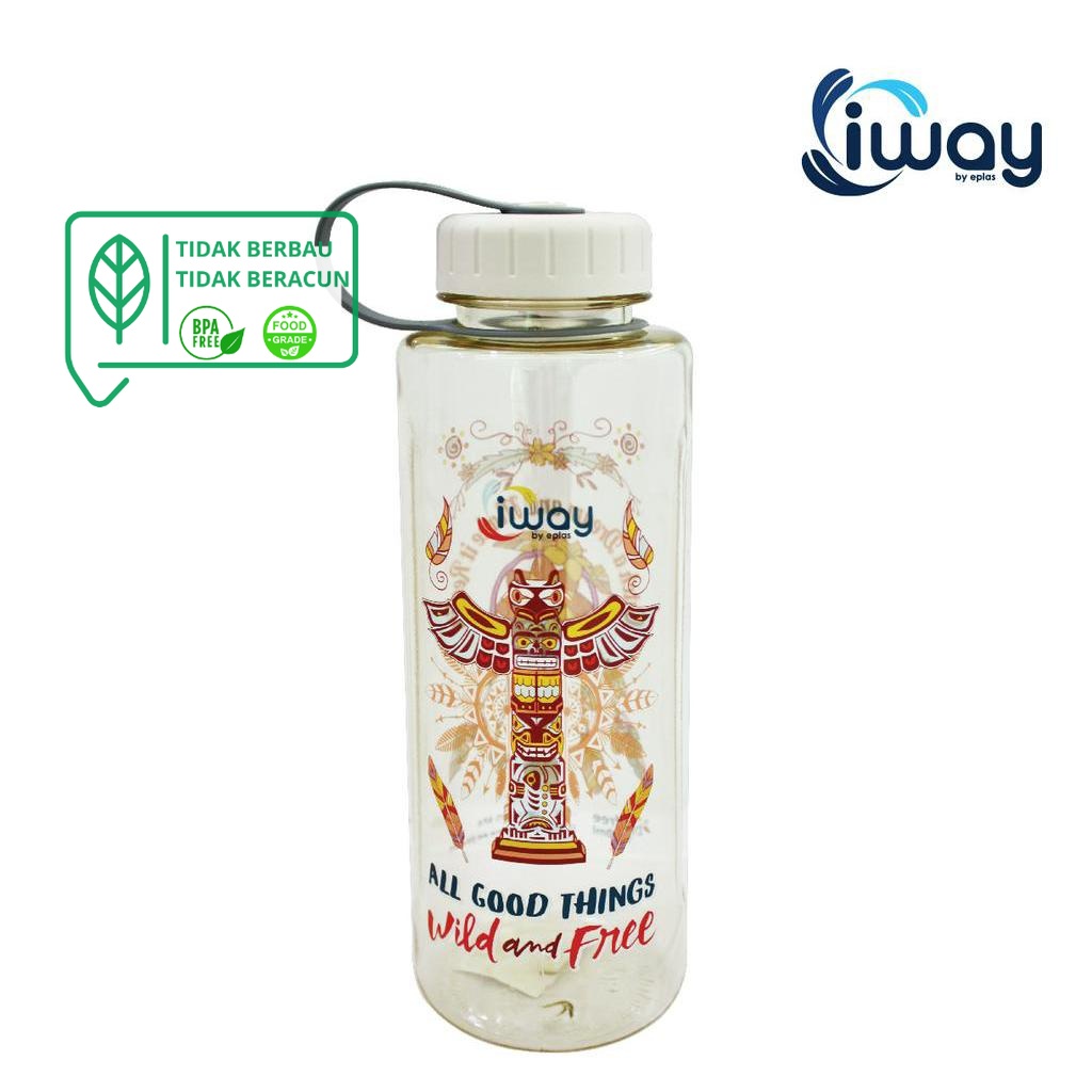 Jual Botol Minum IWAY With Handle (1000ML), EPLAS, Water Tumbler, Botol ...