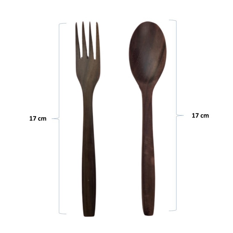 Jual Sendok Garpu KAYU Sonokeling Set Alat Makan Klasik Fotografi ...