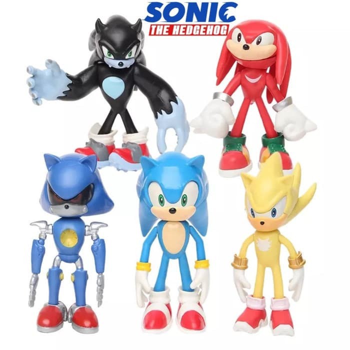 Jual ACTION FIGURE SONIC THE HEDGEHOG SET ISI 5 BIG SIZE | Shopee Indonesia