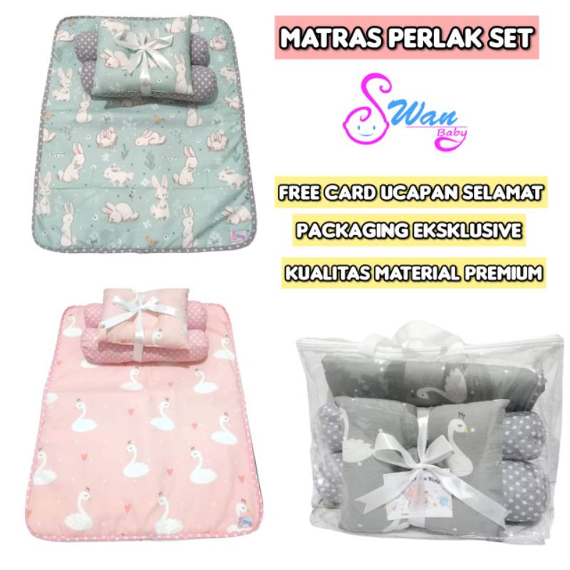 Jual Swan Baby Matras bayi / Set matras perlak bayi /Tempat Tidur Bayi ...