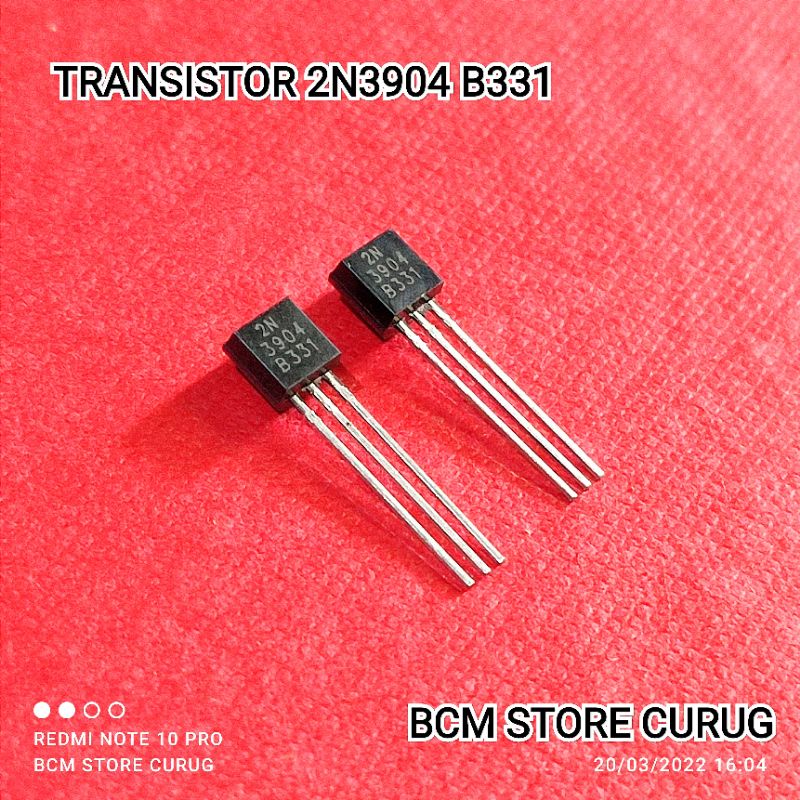 Jual 10 Buah Transistor 2N3904 2N 3904 NPN Amplifier Transistor TO 92 ...