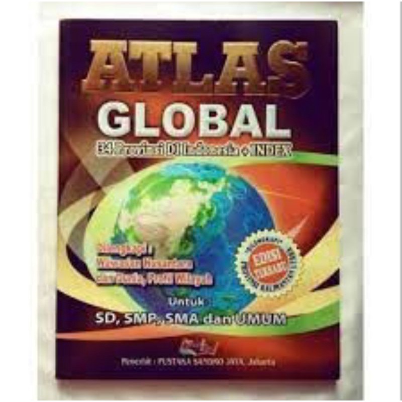 Jual BUKU ATLAS GLOBAL 34 PROVINSI DI INDONESIA +INDEKS | Shopee Indonesia