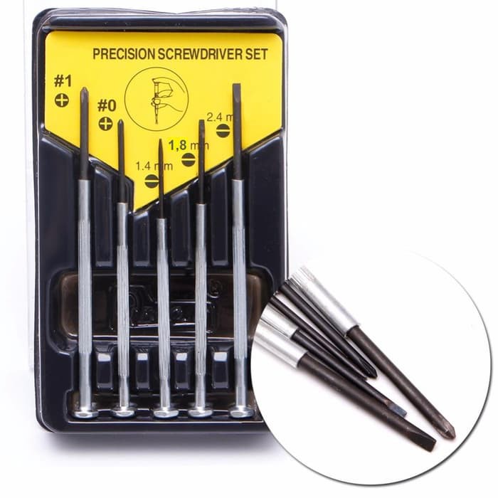 Jual Obeng Jam Set 6 Pcs Mini Screwdriver | Shopee Indonesia