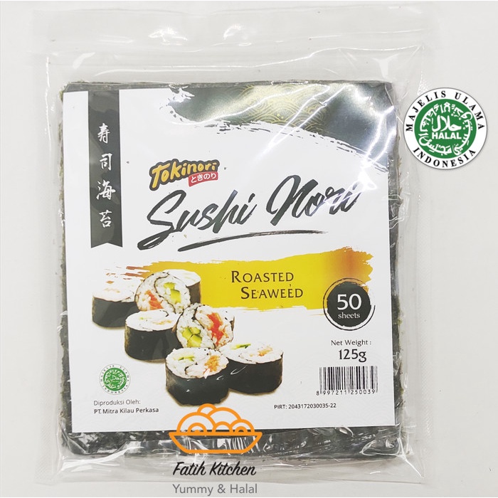 Jual Tokinori Sushi Nori 50 Lembar Halal MUI - Seaweed Rumput Laut ...