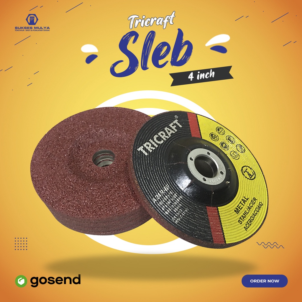 Jual Batu Poles 4" Gerinda Sleb Mata Gerinda Slep 4" | Shopee Indonesia