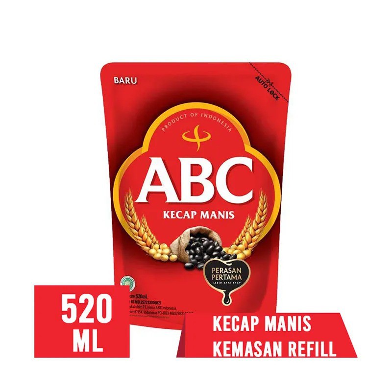 Jual KECAP MANIS ABC 520 ML - KECAP MANIS KEMASAN REFFIL | Shopee Indonesia