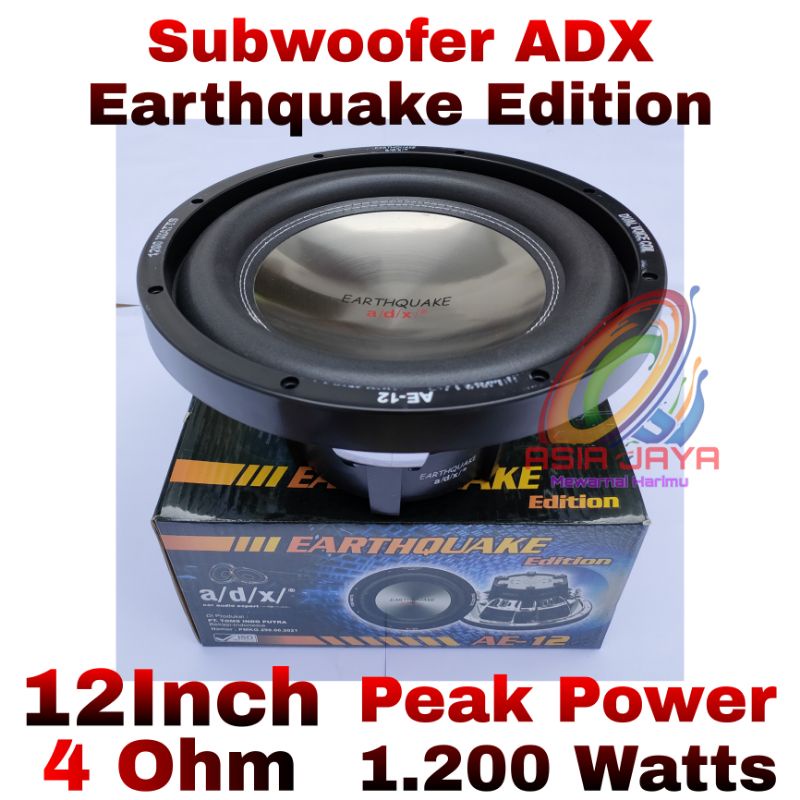 Jual Subwoofer ADX Earthquake Edition 12 Inch Double Voice Coil - Magnet Besar | Shopee Indonesia