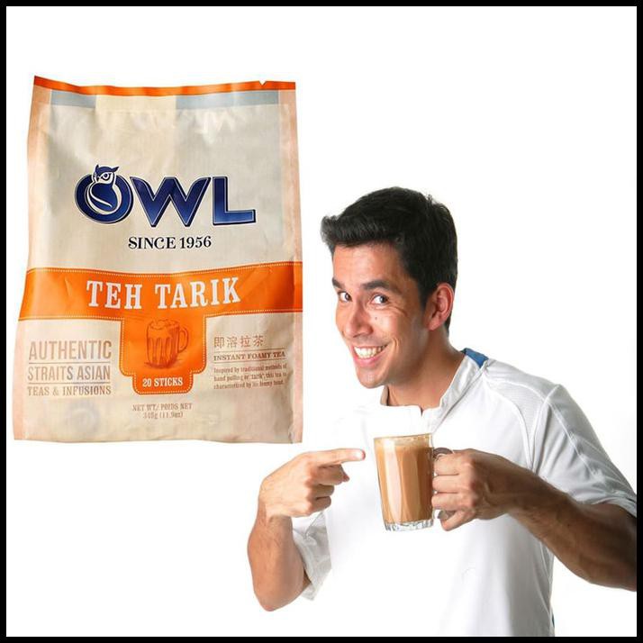 Jual Owl Teh Tarik 1 Pack Isi 20 Sachet Original Singapore | Shopee ...