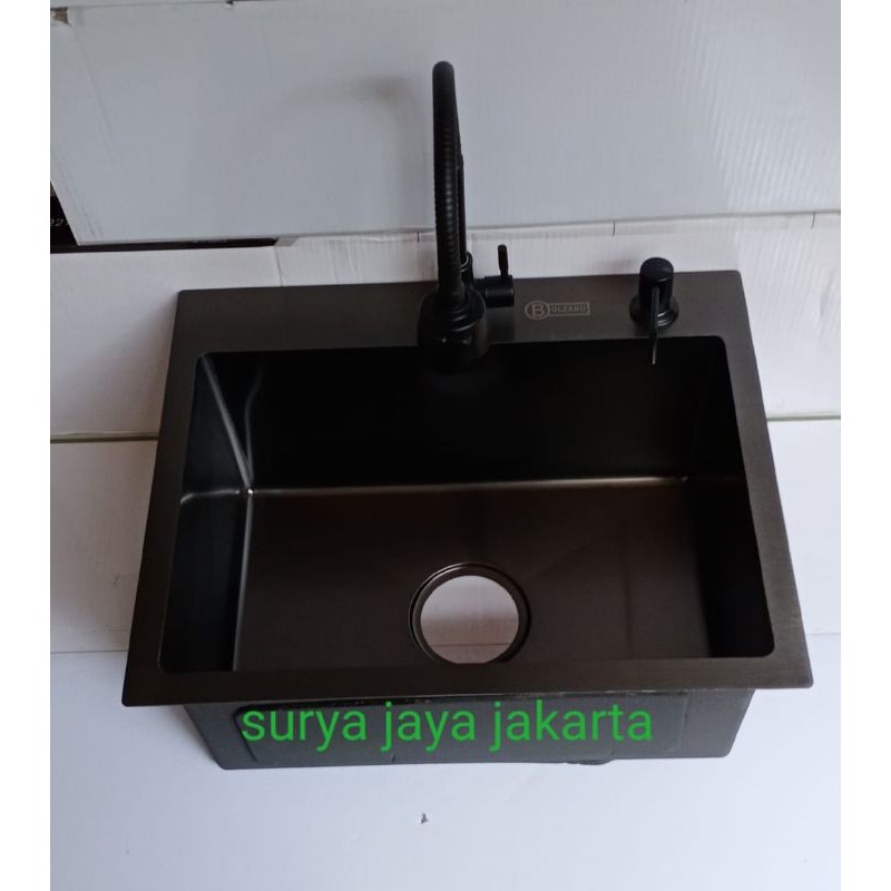 Jual Paket komplit kitchen sink kotak minimalis Hitam 5040 / kitchen ...