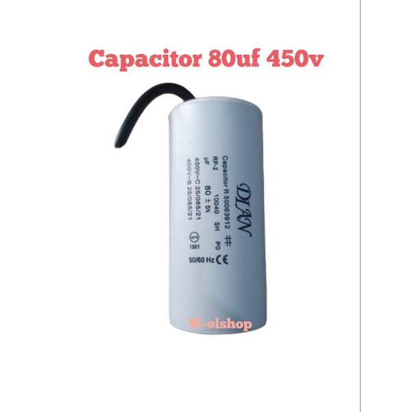 Jual Capacitor Runing 80uf 450V/kapasitor bulat runing 80mf/Dian ...