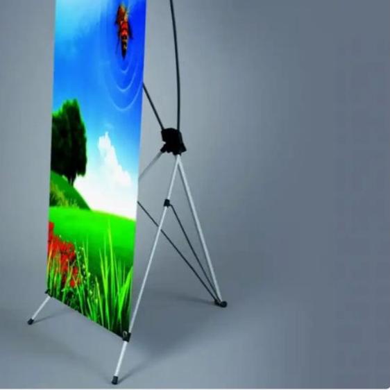 Jual Standing Kaki Y Banner Bahan Besi Hitam Display Promosi Indoor ...