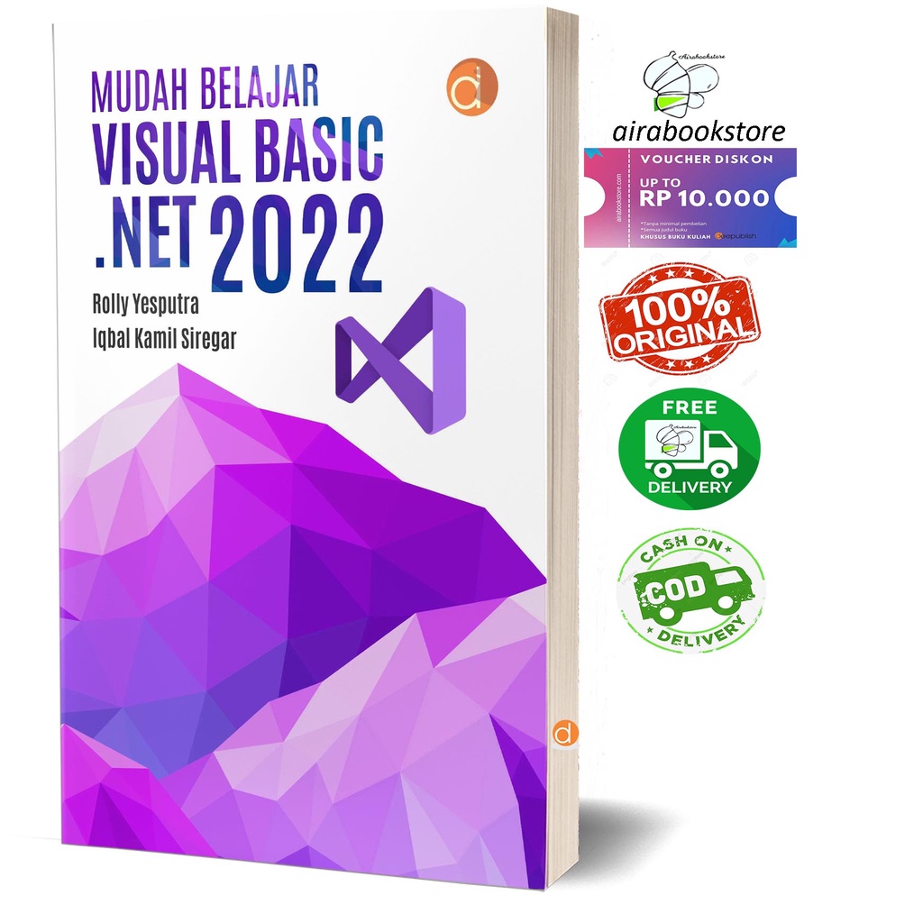 Jual Buku Mudah Belajar Visual Basic .NET 2022 - DP06235A ORIGINAL | Shopee Indonesia