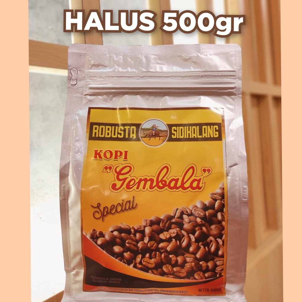 Jual Bubuk Kopi Gembala Robusta HALUS 500gr/oleh oleh Pekanbaru Riau ...