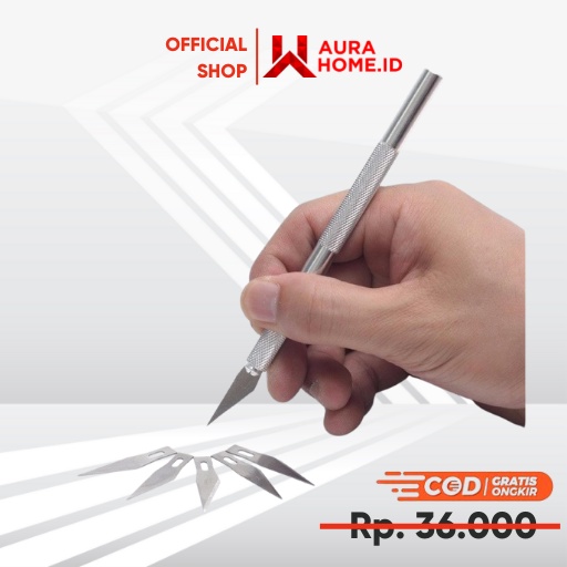 Jual Pisau Ukir Seni Hobby Crafting Art Knife Metal Handle WL / Pisau ...