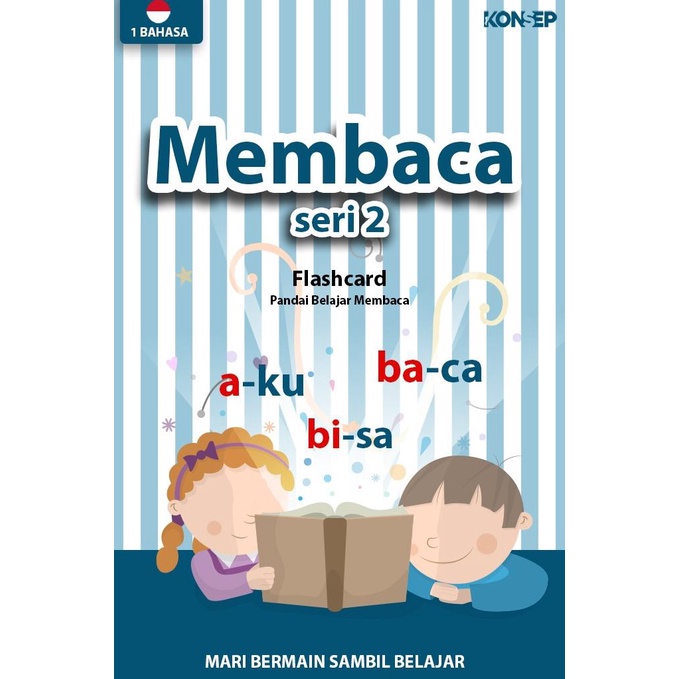 Jual Konsep Flash Card Membaca 2 Kartu Pintar Belajar Mainan Edukasi ...
