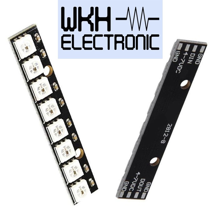 Jual WS2812B 8 BIT 5050 RGB LED DRIVER BOARD FULL COLOR 5V RAINBOW ...
