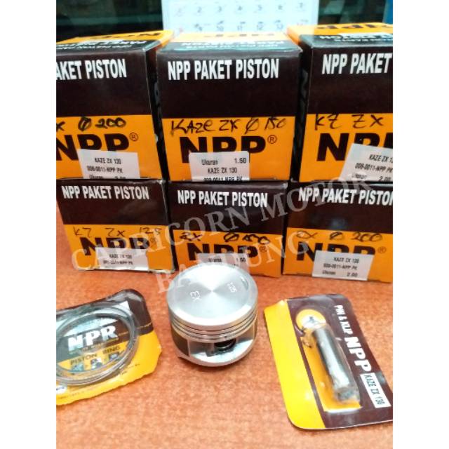Jual Piston Kit KAZE ZX 130 NPP overisize 125 150 175 200 | Shopee ...