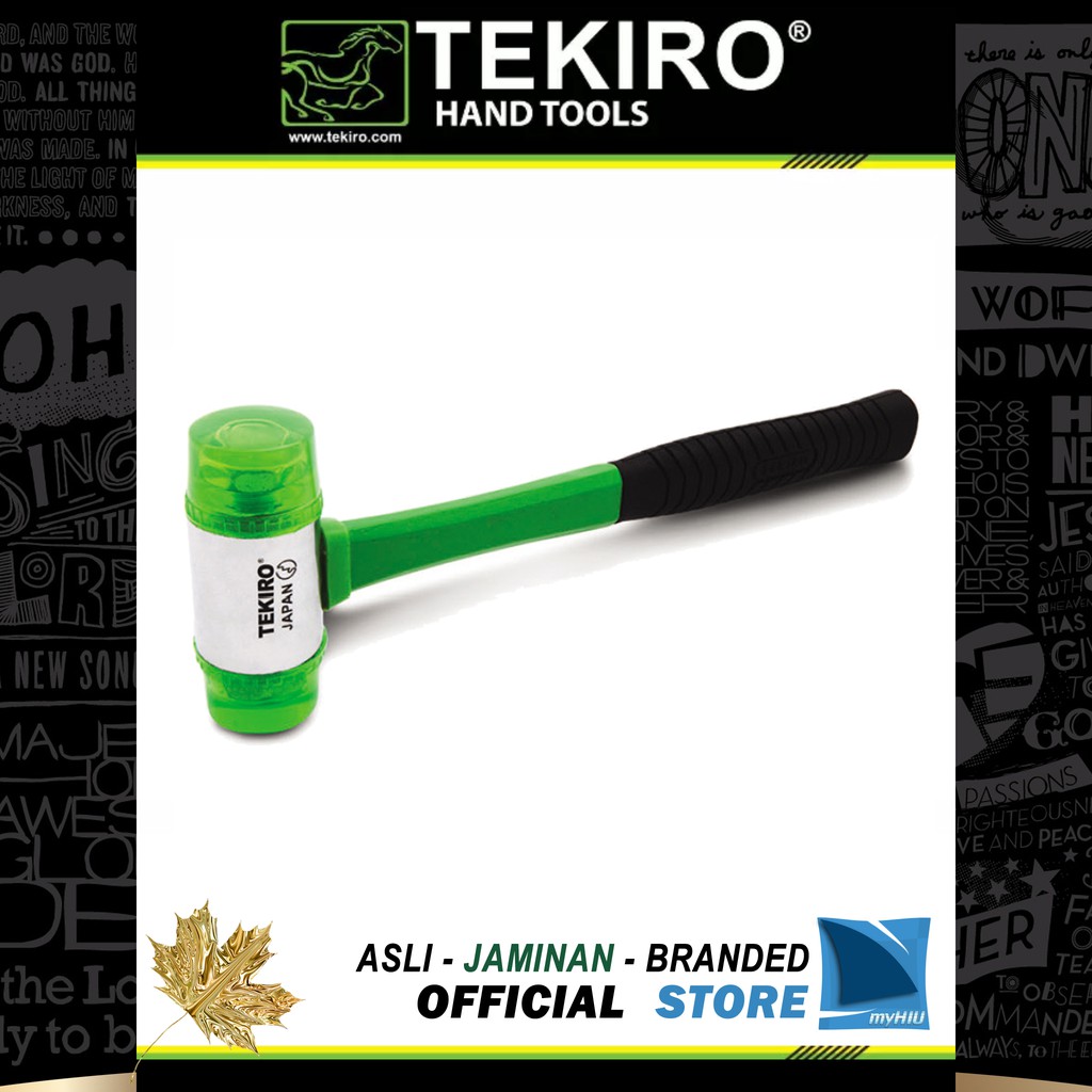 Jual Tekiro Palu Plastik 25 - 50 mm / Martil Gagang Karet / Double ...