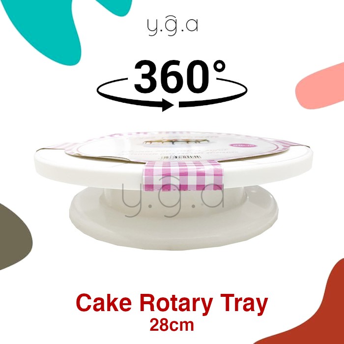 Jual Cake Rotary Tray ANTI SLIP / Cake Turntable / Rotating Cake Stand ...