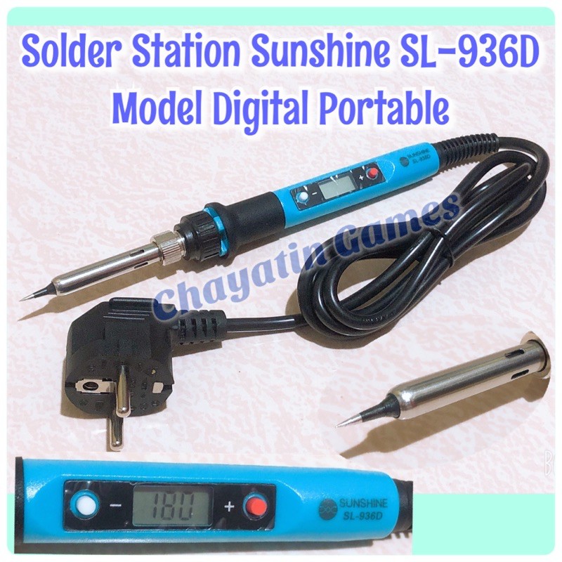 Jual Solder Station Sunshine SL-936D Daya 80 - 120 Watt Digital Portable | Shopee Indonesia