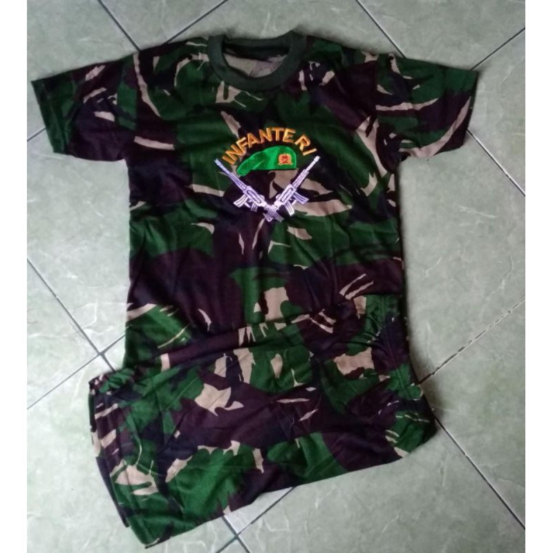 Jual GSM Kaos Setelan Anak Lengan Pendek Loreng Doreng Army TNI AD | Shopee Indonesia