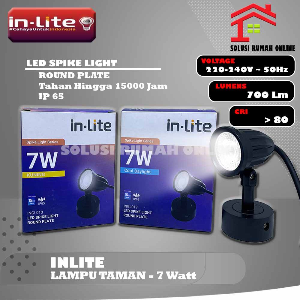 Jual Lampu Taman LED Inlite INGL013 7 W/ Led Spike Light In Lite ...